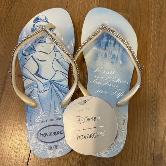 Havaianas | Shoes | Disney Cinderella Havaianas Blue Flip Flops | Poshmark